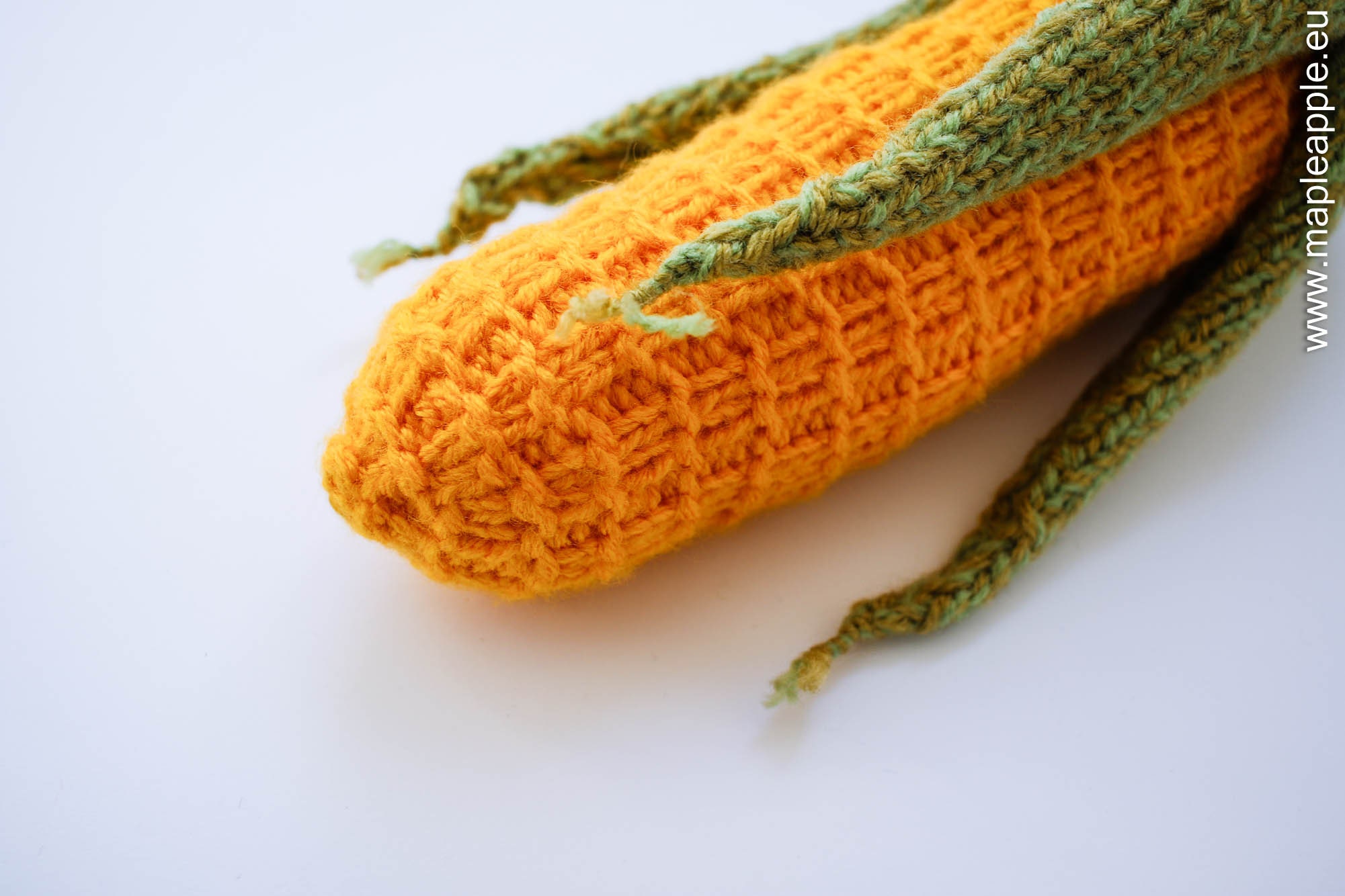 Soft Toy Corn - Pretend Play Vegetables Waldorf Shopping Game - Knitted ...