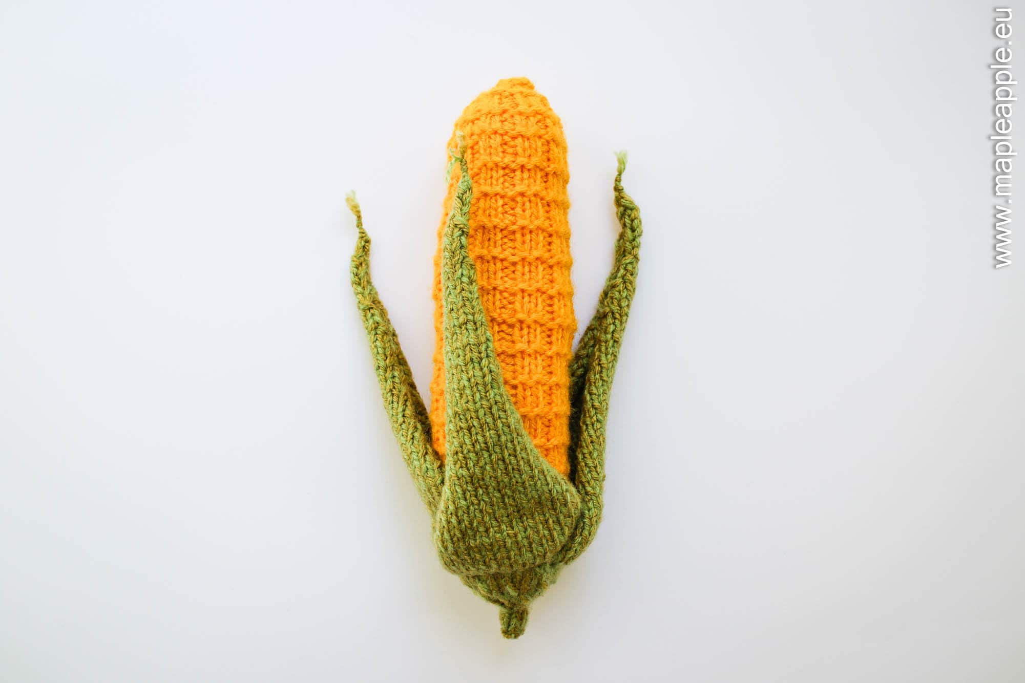 Soft Toy Corn - Pretend Play Vegetables Waldorf Shopping Game - Knitted ...