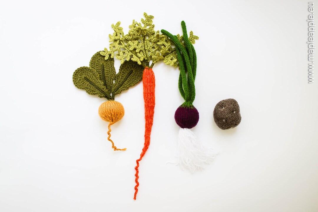 Mini Vegetables Toy Set - Pretend Play Mini Food Waldorf Educational ...