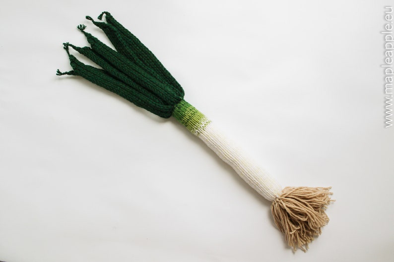 Knitted Leek Gift for Toddler Baby Photo Prop Soft Toy | Etsy