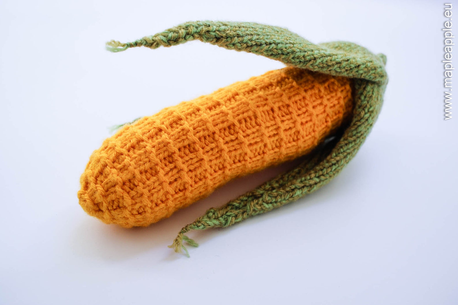 Soft Toy Corn - Pretend Play Vegetables Waldorf Shopping Game - Knitted ...