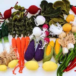 Garlic Soft Toy - Play Kitchen Toy Gift for a Girl - Waldorf Pretend ...