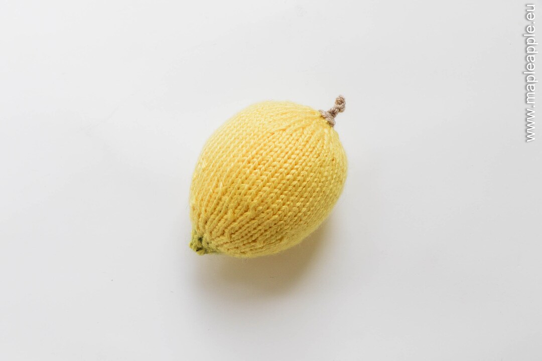 Soft Toy Lemon Gift for Foodie Knitted Fruits Waldorf Toy - Etsy