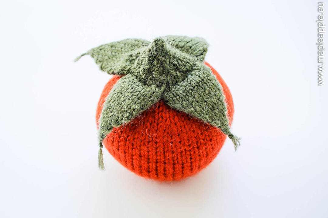 Toy Persimmon for Play Kitchen - Waldorf Play Food Fruit for ...