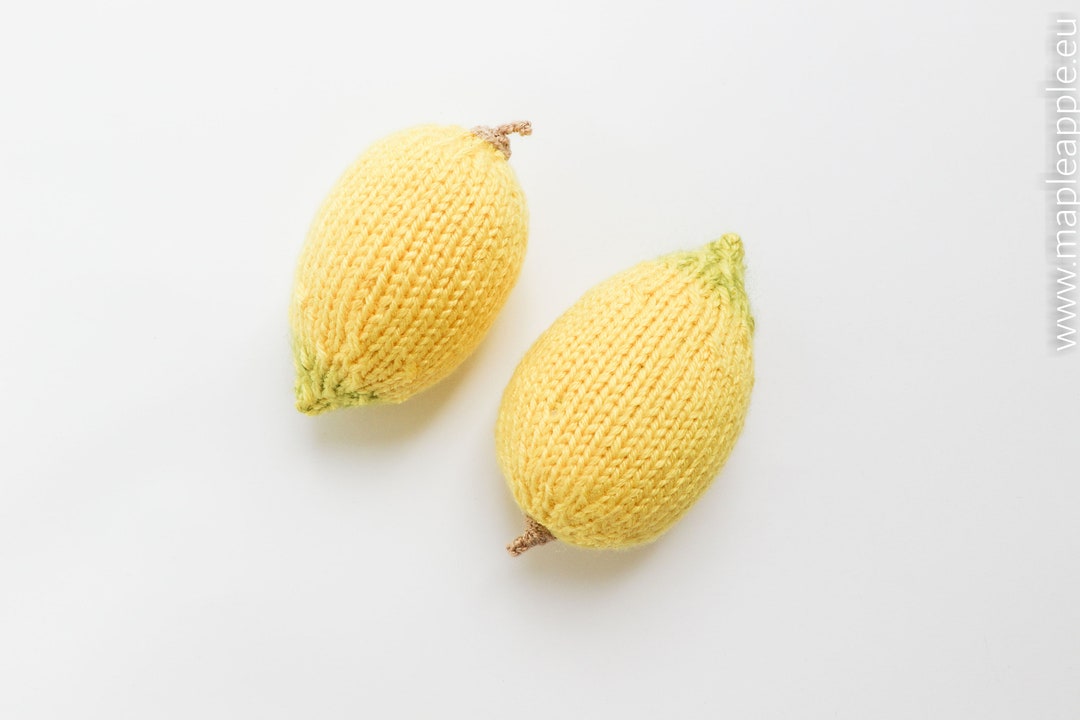 Play Food Lemons - Baby Gym Toy - Gift for Kids - Waldorf Game Fruits ...