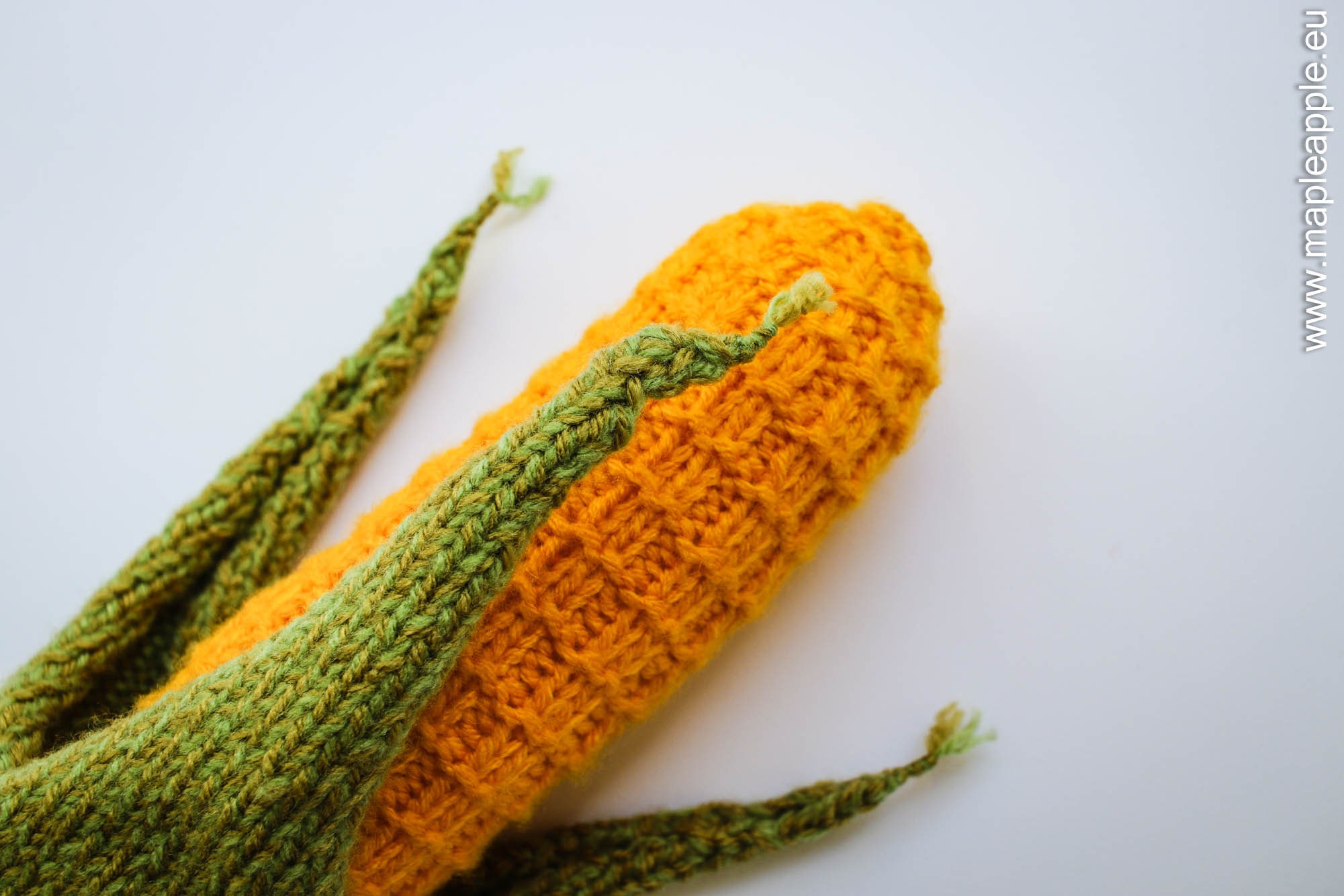 Soft Toy Corn - Pretend Play Vegetables Waldorf Shopping Game - Knitted ...