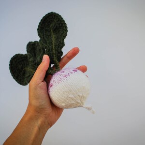 Turnip Play Food - Waldorf Stuffed Toy - Pretend Kitchen Vegetables ...