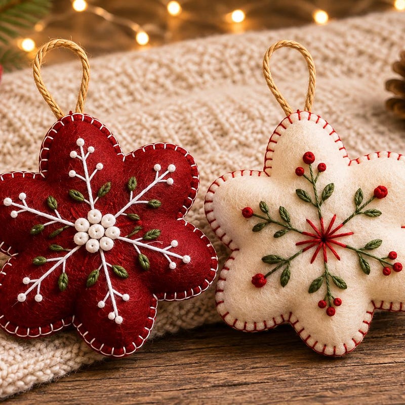 Felt Snowflake Kits - Etsy
