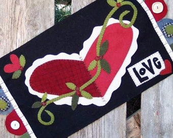 Geranium Beauty Wool Applique Pattern for Spring or Summer | Etsy