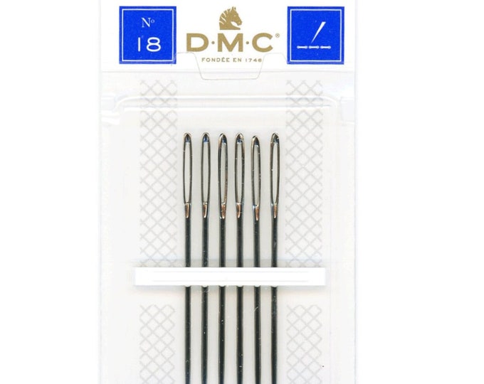 Large Eye Chenille Needles Size 18 - Wool Applique, Stitchery (12 Pack ...