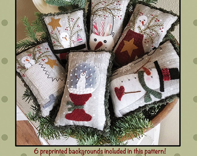 Snow Days Bowl Fillers Pattern Preprinted Backgrounds Included ATN 1715 ...