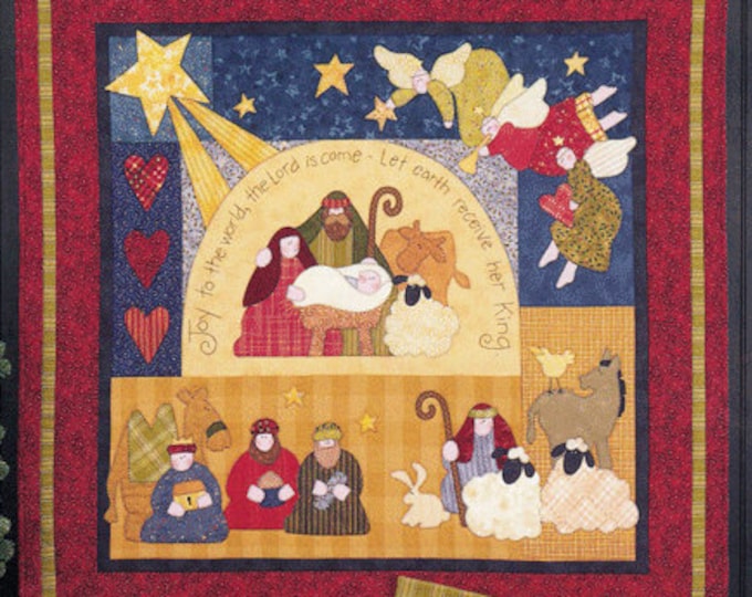 Nativity Christmas Pattern Applique Patterns Nativity Joy to the World ...