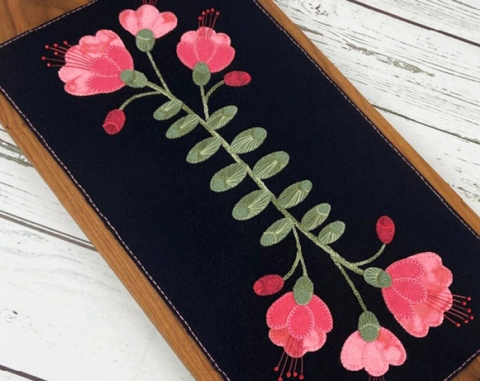 Flowers Wool Applique Table Runner Pattern WSD 1407 Summer Wild Flowers ...