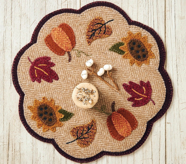 Fall Applique Patterns Wool Applique Patterns Pumpkins and - Etsy