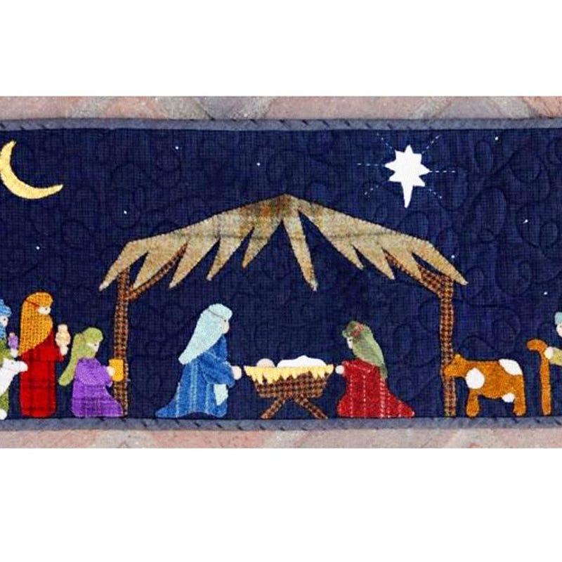 Nativity Wool Appliqué - Etsy