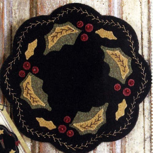 Christmas Wool Table Mat Pattern Wool Applique Patterns - Etsy