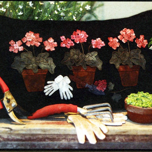 Geranium Beauty Wool Applique Pattern for Spring or Summer - Etsy