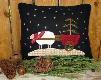 Sheep Winter Wool Applique Pattern Download by Diane Knott LLC - Etsy