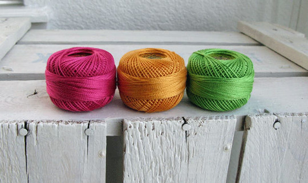 Perle Cotton Thread Set Size 8 Finca Pearl Cotton by Presencia Pink ...