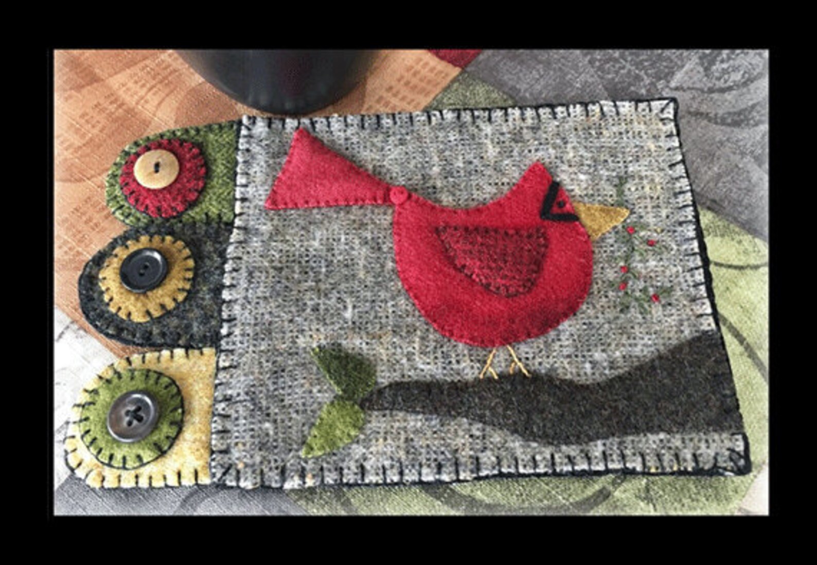 Cardinal Applique Pattern Red Cardinal Cardinal Patterns - Etsy
