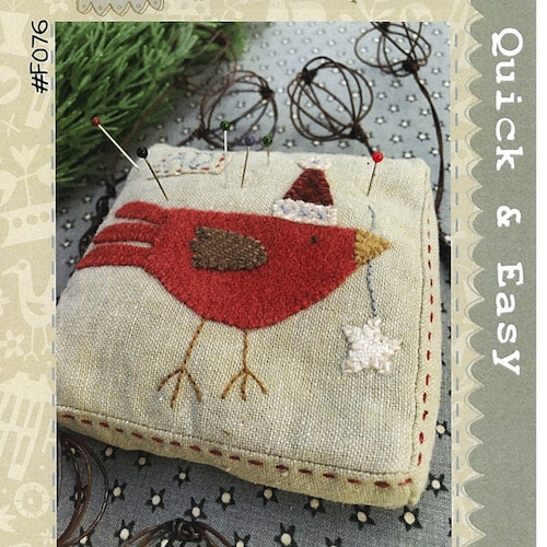 Red Bird Pincushion Quick and Easy Pattern Winter Season - Etsy