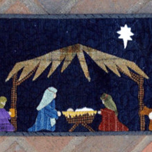 Wool Applique Christmas Pattern Our Saviors Birth Nativity - Etsy