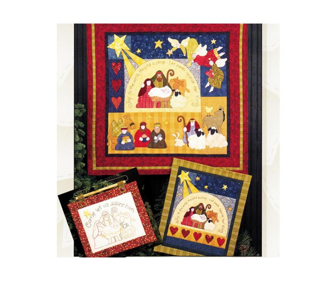 Nativity Christmas Pattern - Applique Patterns - Nativity - Joy to the ...