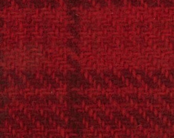 Red Wool Plaid Fabric - Etsy