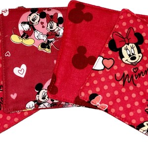 Minnie Mouse Coasters, Set of 4 - Etsy
