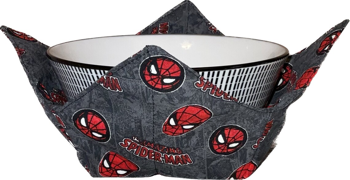 Spiderman Microwave Bowl Cozy - Etsy