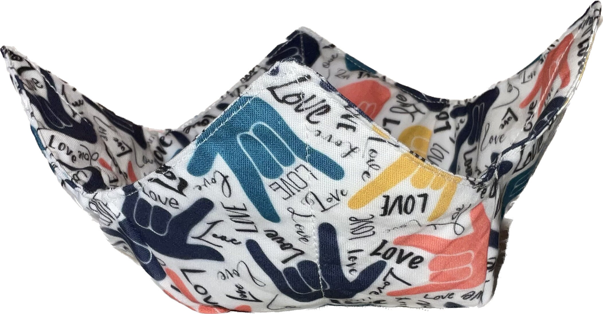 ASL Sign Language I Love You Microwave Bowl Cozy - Etsy