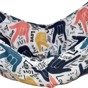 ASL Sign Language I Love You Microwave Bowl Cozy - Etsy