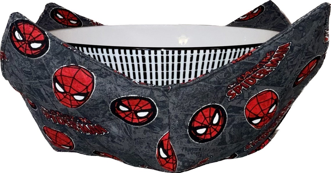 Spiderman Microwave Bowl Cozy - Etsy