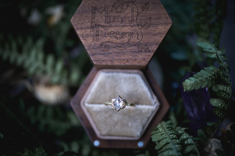 Twig and Leaves Shield Cut Diamond Kite Diamond Leaf - Etsy