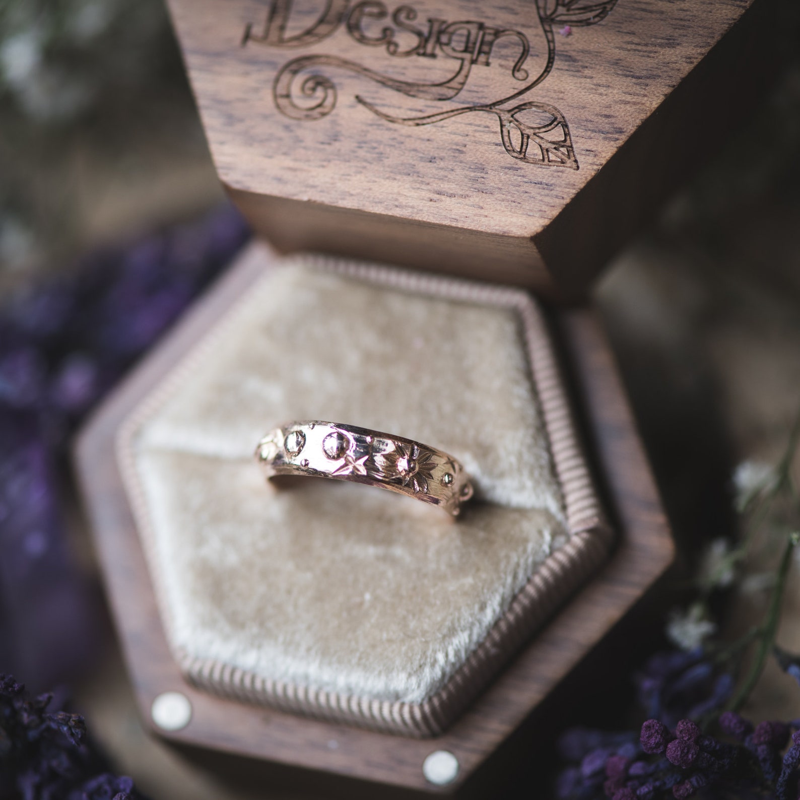 Custom Solarsystem Ring in Yellow Rose or White Gold 14k - Etsy