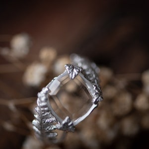 Fern and Leaf Ring in 925 Sterling Silver, and a Himalayan Quarts ...