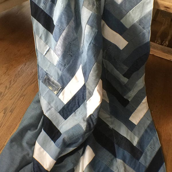 Denim Blanket - Etsy