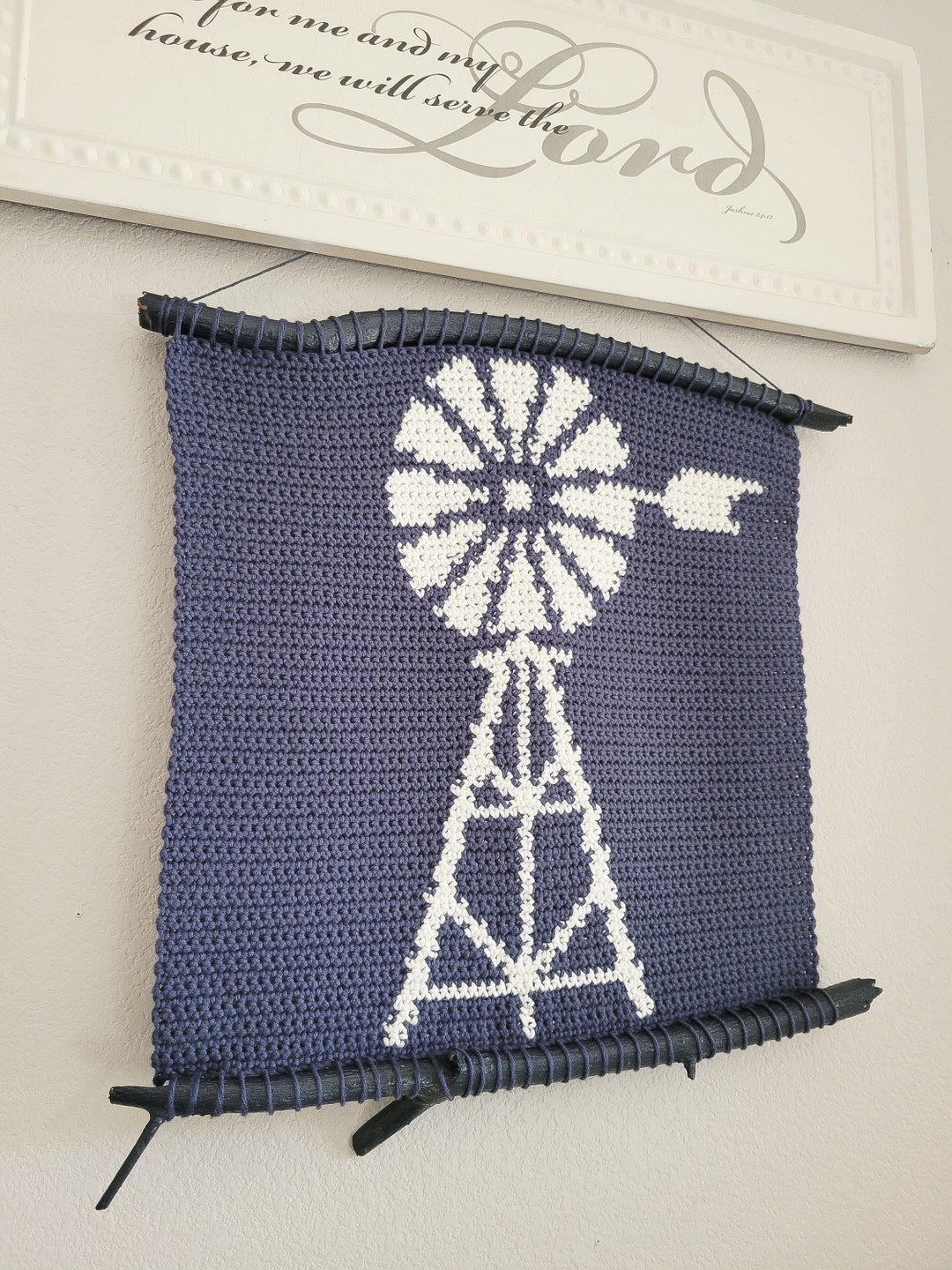 The Windmill Crochet Wall Hanging Pattern - Etsy