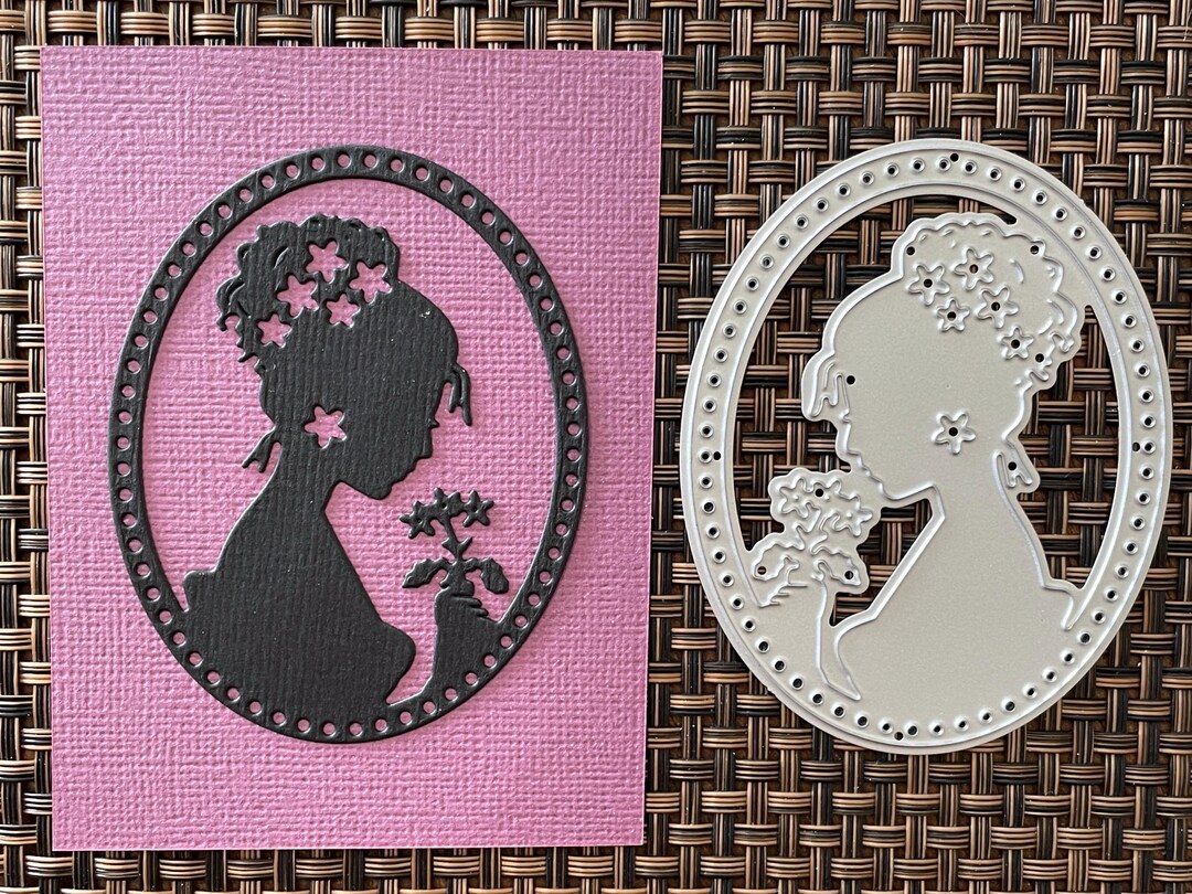 VINTAGE LADY - Metal Die -cutting Die - Etsy