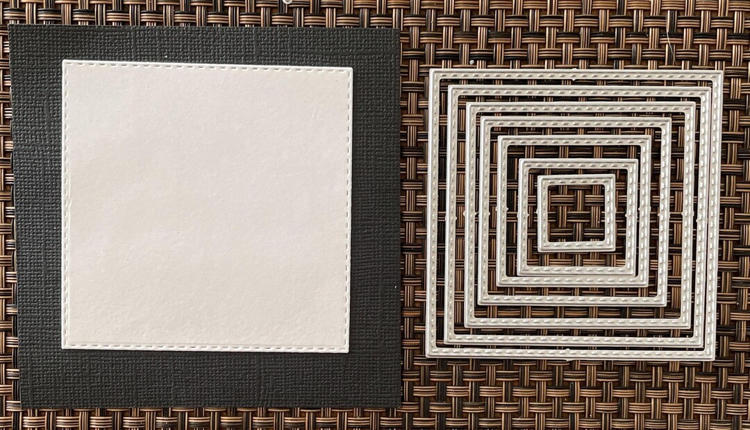 SQUARES - SET of 7 - Metal Die Set -cutting Die Set - Etsy