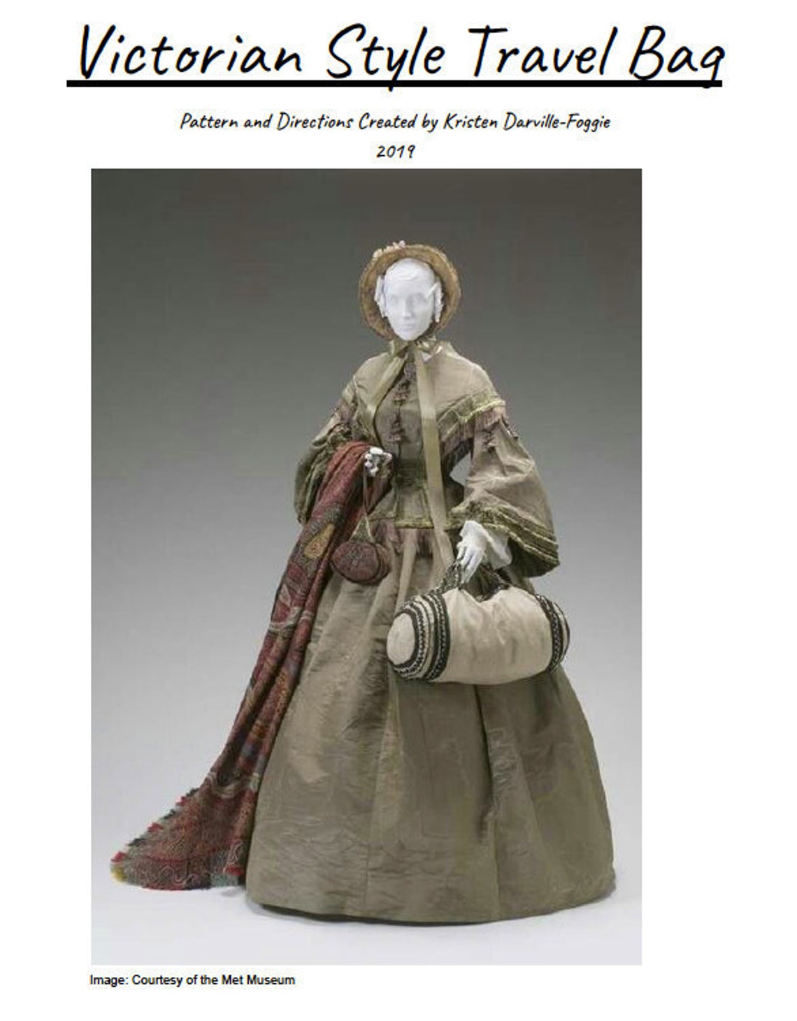 PDF Victorian Travel Bag Pattern- Instant Download - Embroidery - Etsy