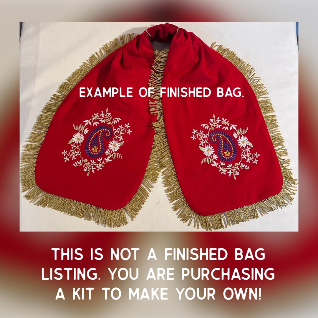 Last One!!! Kit - Victorian 1864 La Poche Pompadour Jumbo Miser Bag - Etsy