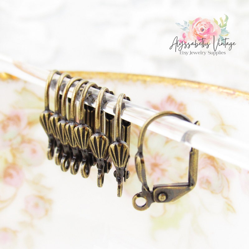 Shell Lever Back Earring - Etsy