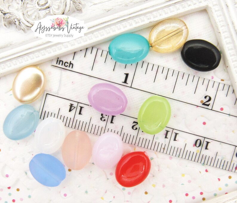 Matte AB Pale Rosaline Pink 12x9mm Flat Oval Frosted Czech | Etsy