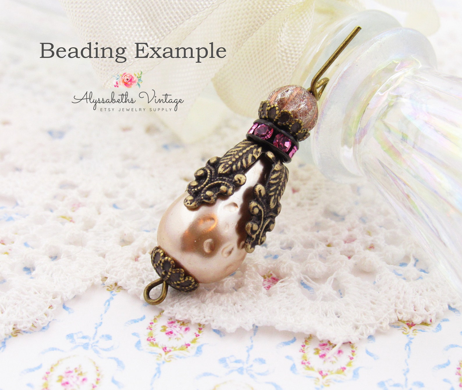 Ornate Antique Brass Victorian Leaf & Scroll Filigree Long - Etsy