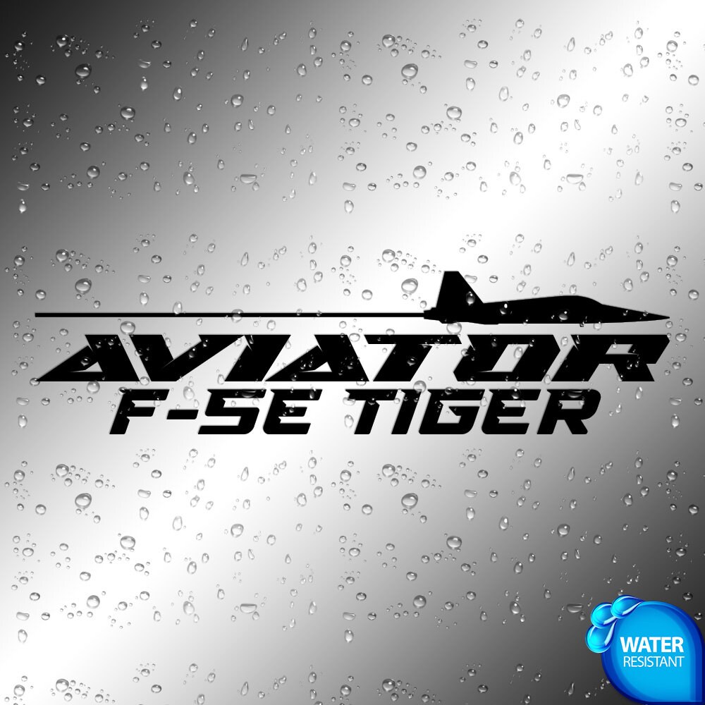 F-5E Tiger Aviator Sticker Decal Die-cut not Printed Northrop - Etsy