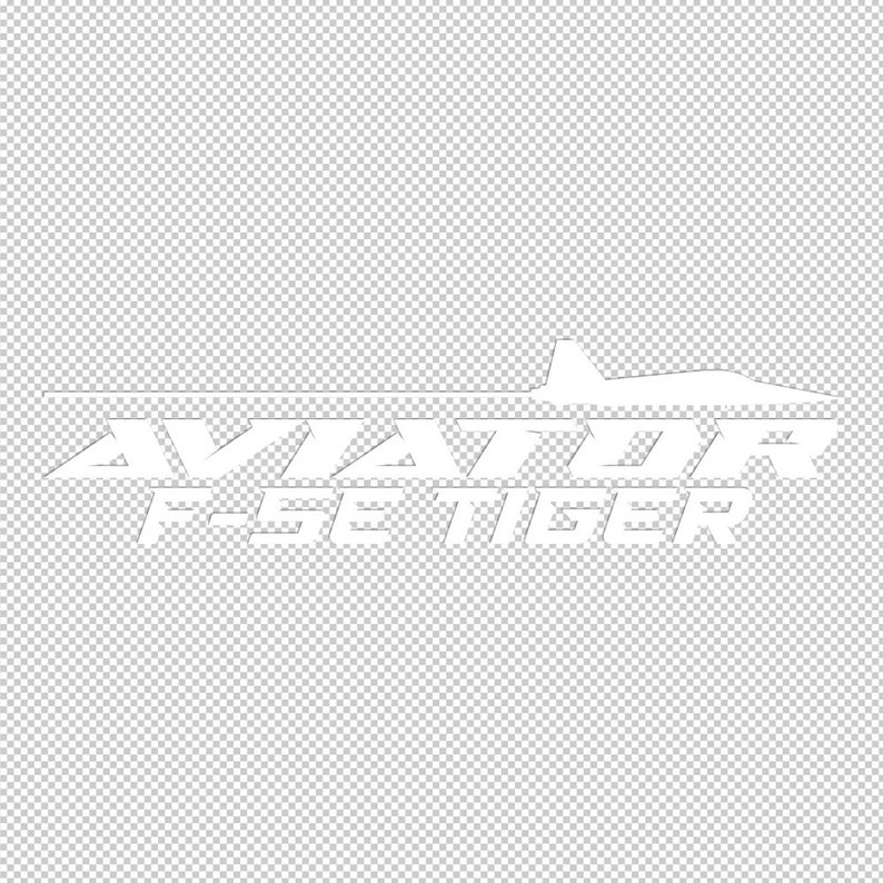 F-5E Tiger Aviator Sticker Decal Die-cut not Printed Northrop - Etsy