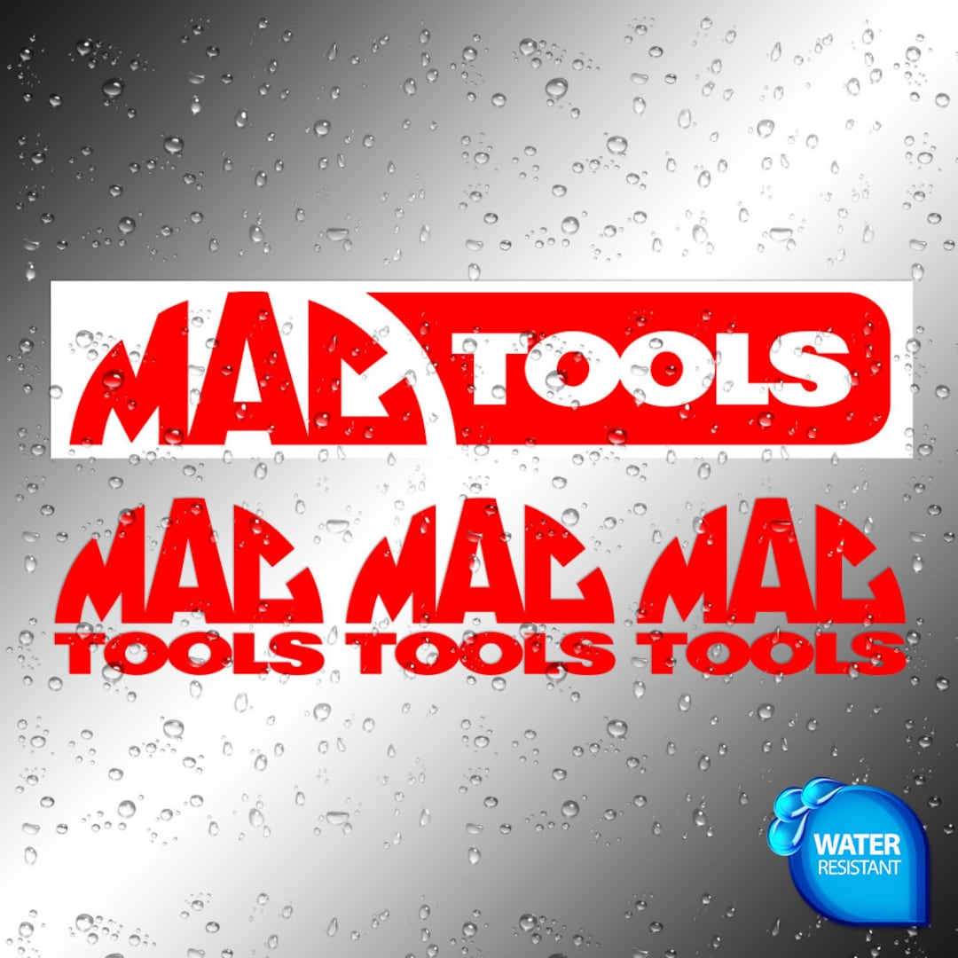 4X Mac Tools Decal Stickers Die Cut not Printed - Etsy