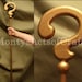 Spiral Carved RIDDLER CANE Question Mark Gold Costume Cosplay Prop ...
