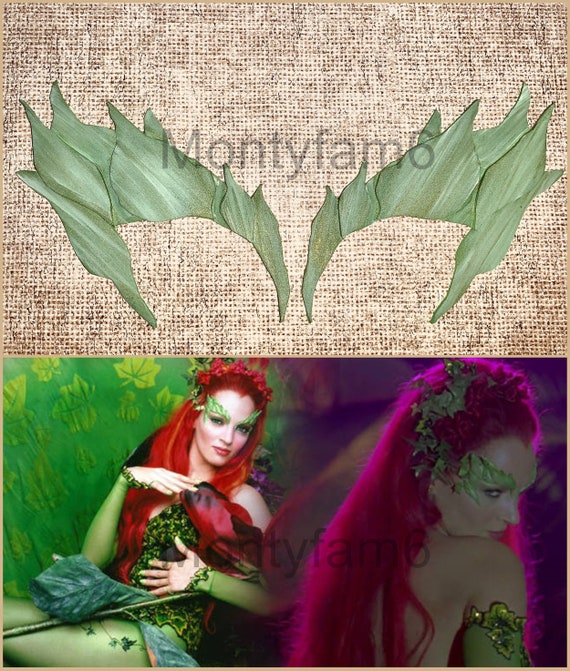 Poison Ivy Spring GREEN Eye Mask Leaf Eyebrow Costume Mask | Etsy